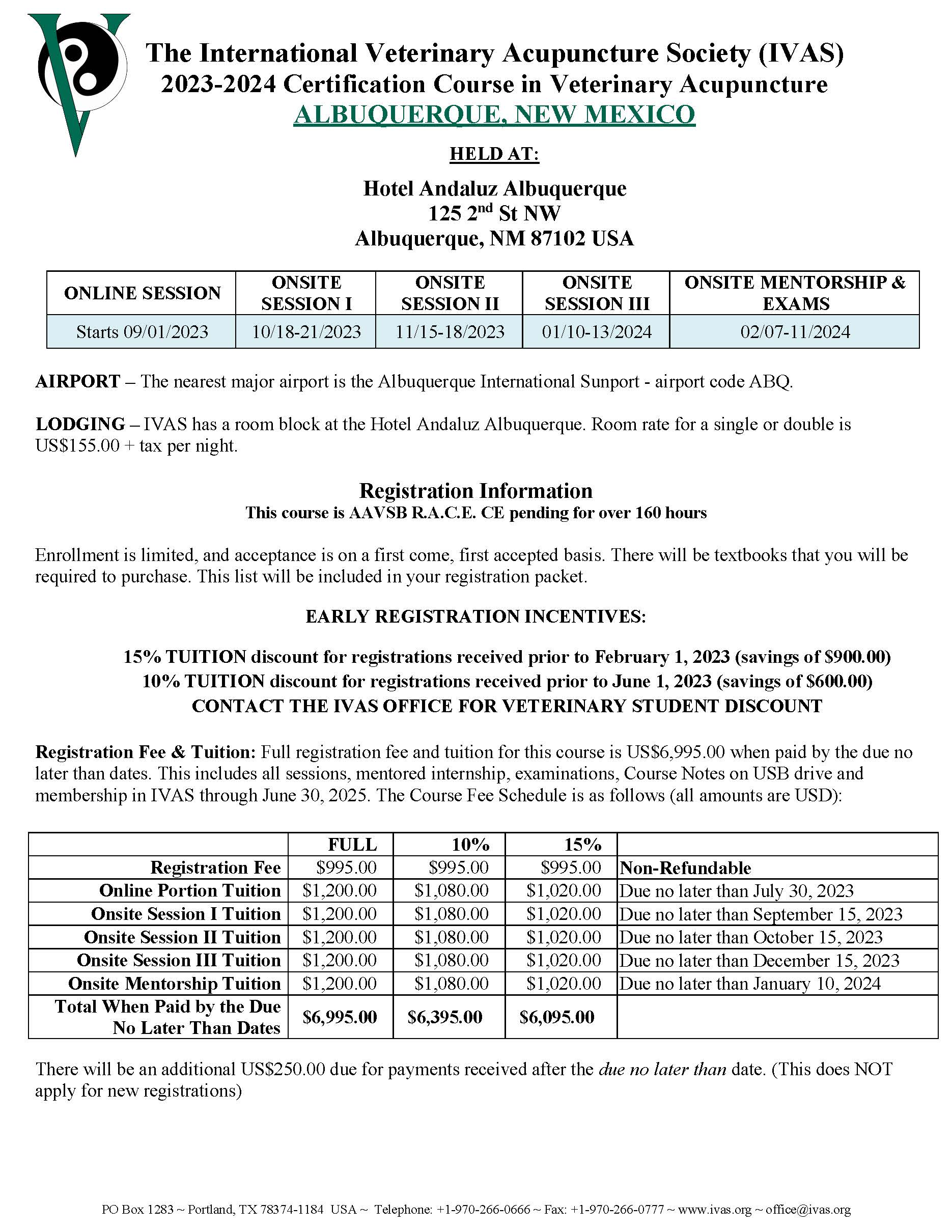 2023-2024 Course - IVAS